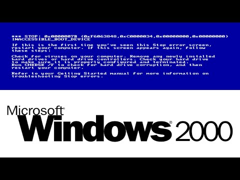 0x0000007B(INACCESSIBLE_BOOT_DEVICE) Windows 2000 Install – YouTube of ...